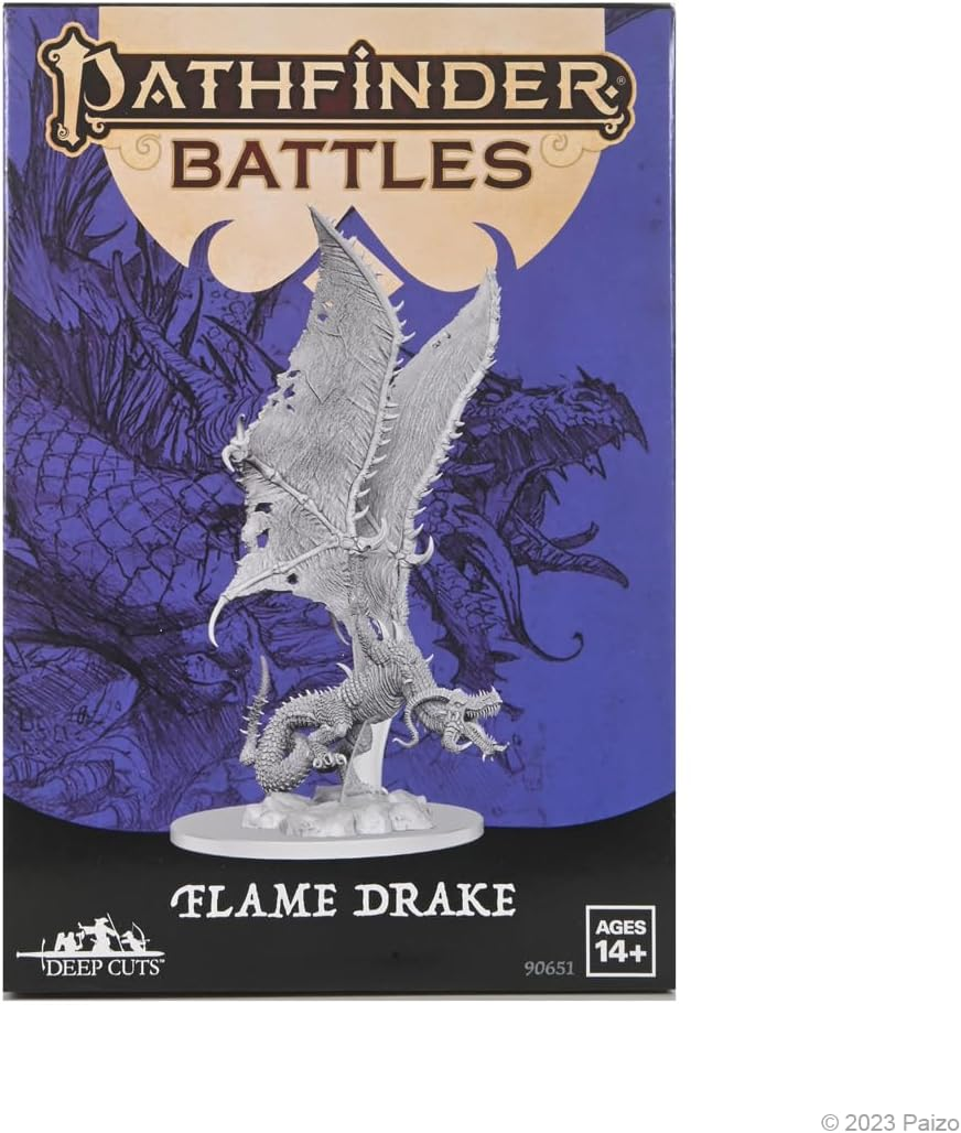 Pathfinder Battles: Unpainted Flame Drake