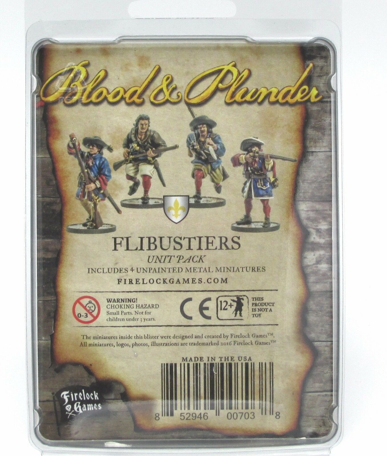 Buy Firelock Games Blood & Plunder French Flibustiers Unit Pack Models ...