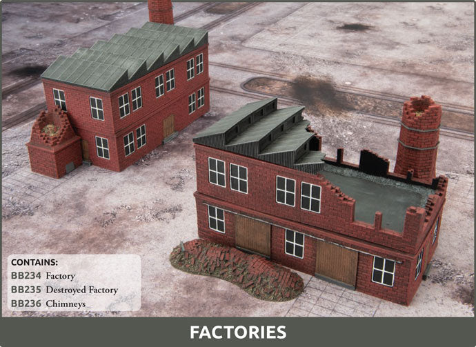 Flames of War Eastern Front Factories Terrain Bundle FOW FW257-BB05